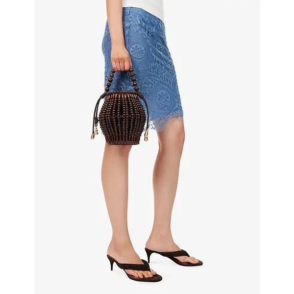 Cult Gaia Lantern Top-handle Bag - Walnut