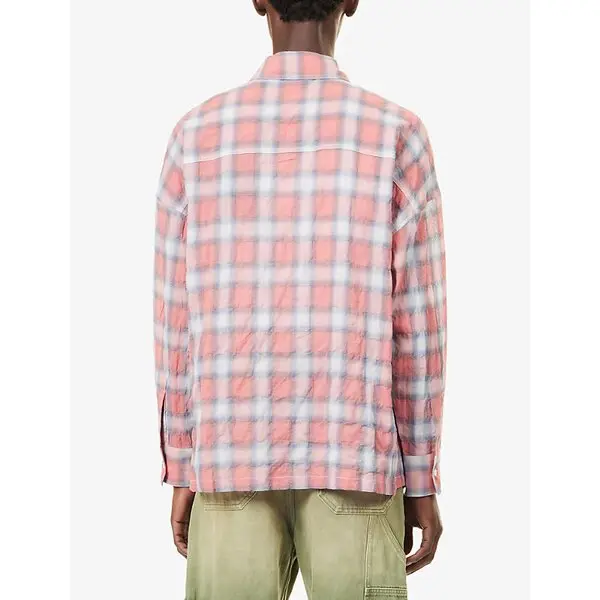 NAHMIAS Checked Relaxed-fit Cotton-blend Shirt