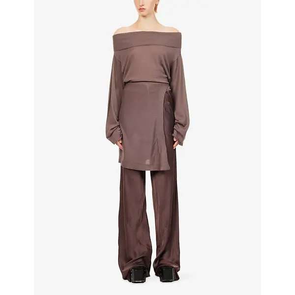 Rick Owens Scarf Long-sleeve Wool Jumper