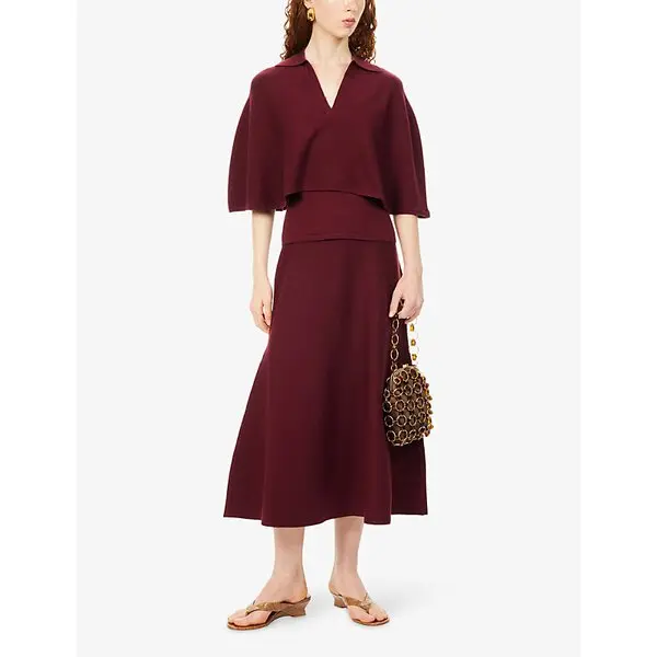 Simkhai Knitted Wool Maxi Skirt