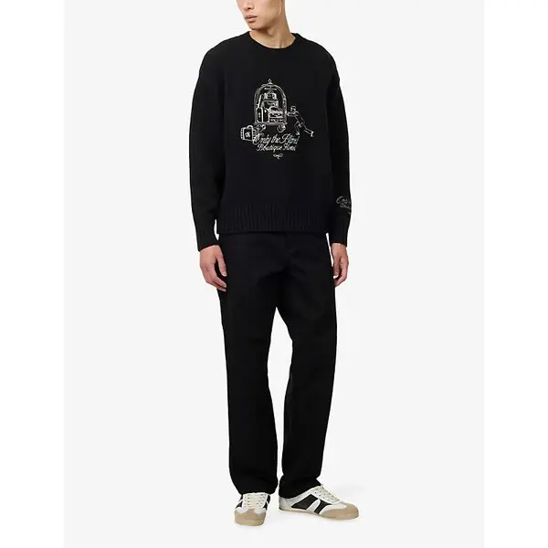 ONLY THE BLIND Embroidered Knitted Jumper