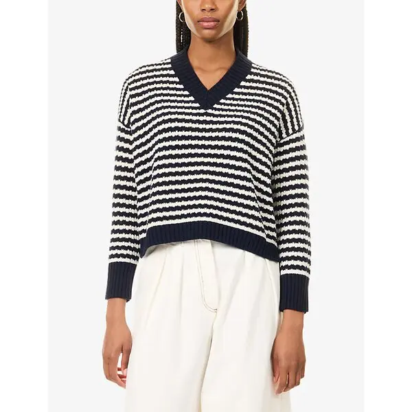 Max Mara Spiga V-neck Wool Jumper