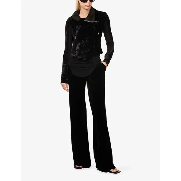 Rick Owens Wide-leg Velvet Trousers
