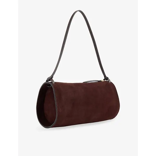 NEOUS Gemini Leather Shoulder Bag - Dark Chocolate