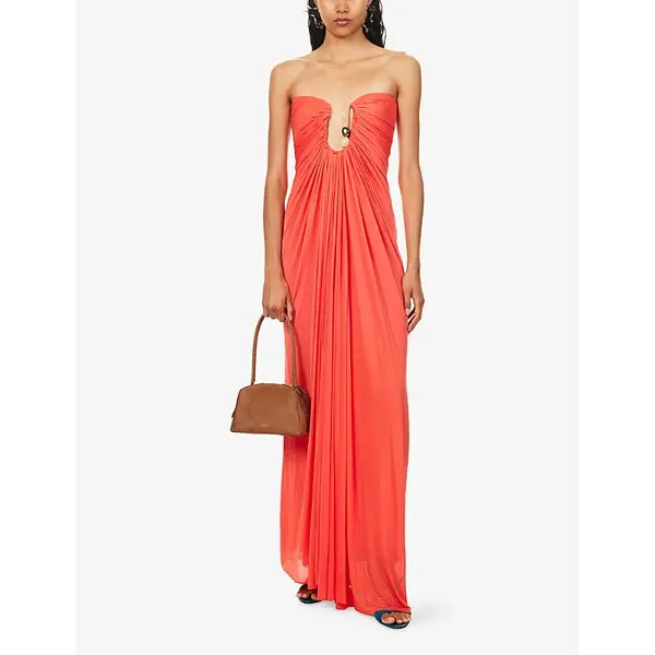 Christopher Esber Helix Crystal Strapless Gown