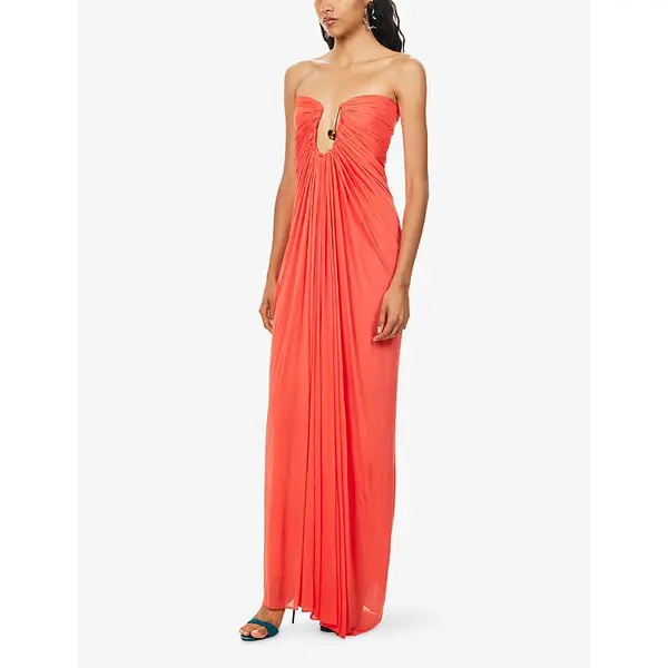 Christopher Esber Helix Crystal Strapless Gown