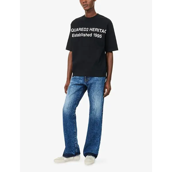 Dsquared2 Heritage Oversized Cotton T-shirt - Black