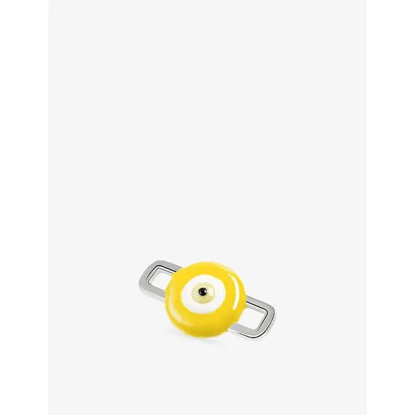POUBEL Evil Eye Sterling Silver And Enamel Charm
