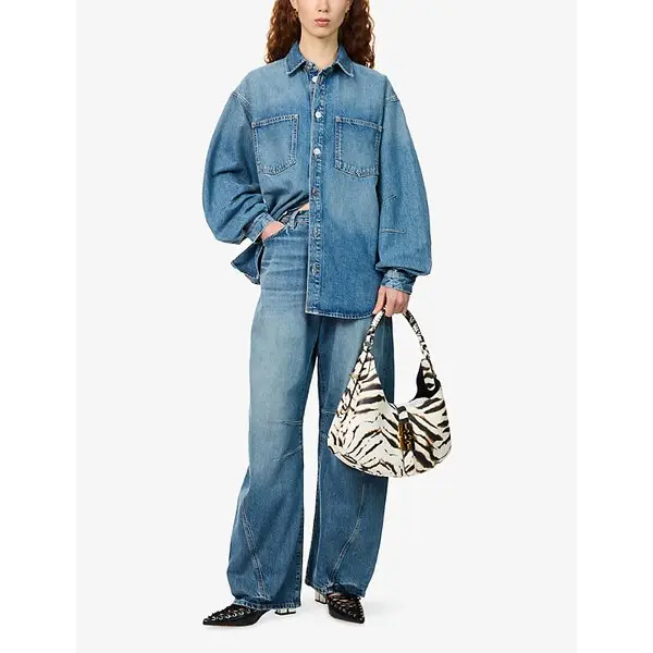 SAMSOE SAMSOE Samsøe Samsøe Oversized Fit Denim Shirt