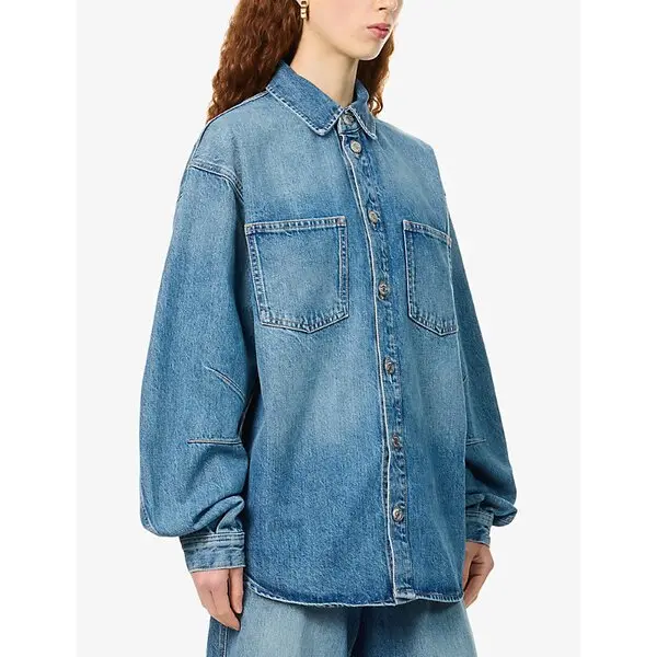 SAMSOE SAMSOE Samsøe Samsøe Oversized Fit Denim Shirt
