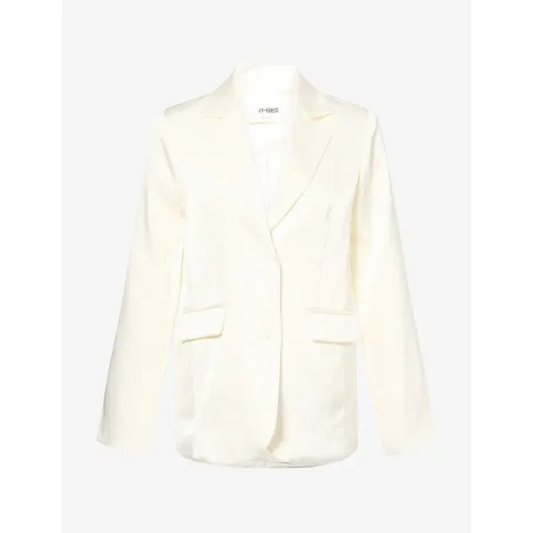 4TH & RECKLESS Laura Single-breasted Satin Blazer
