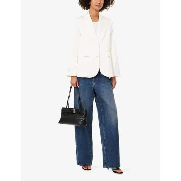 4TH & RECKLESS Laura Single-breasted Satin Blazer