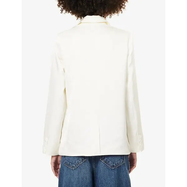 4TH & RECKLESS Laura Single-breasted Satin Blazer