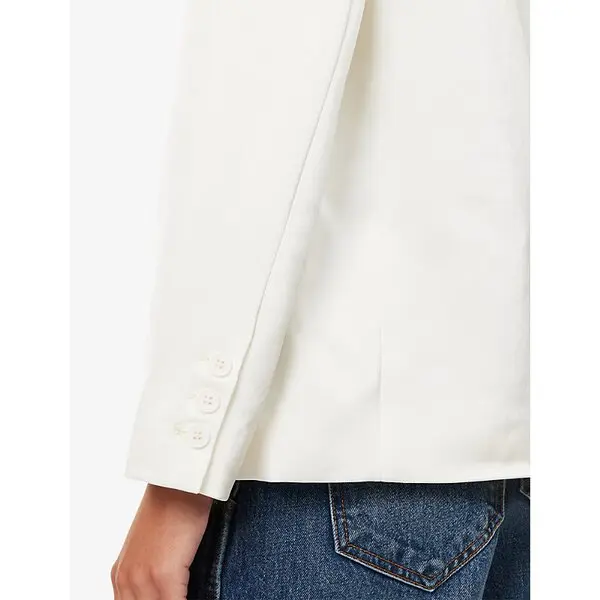 4TH & RECKLESS Laura Single-breasted Satin Blazer