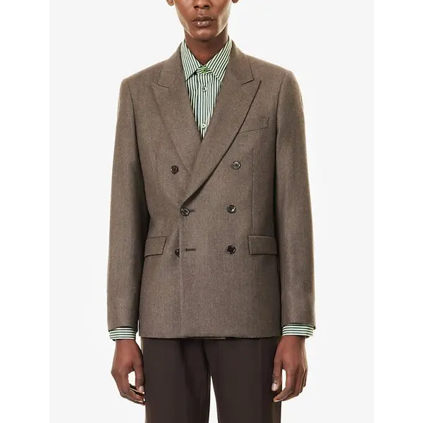 Paul Smith Double-breasted Wool And Cashmere-blend Blazer