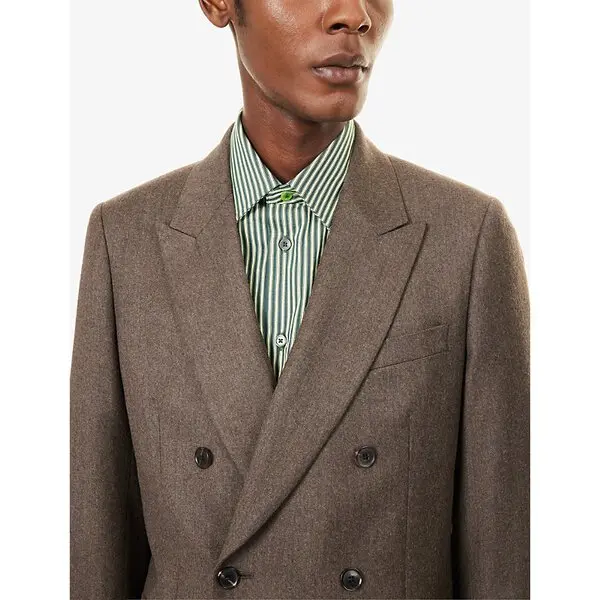 Paul Smith Double-breasted Wool And Cashmere-blend Blazer