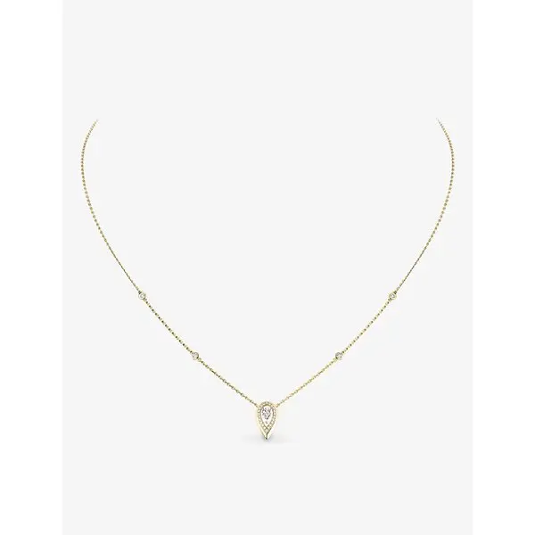 Messika 18k Gold And Diamond Pendant Necklace - Yellow