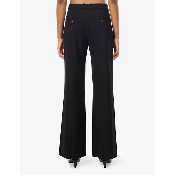 ME+EM Tailored-fit Flared Woven Trousers