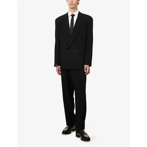 Giorgio Armani Single-breasted Peak-lapel Virgin-wool Suit