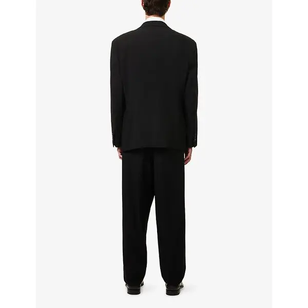 Giorgio Armani Single-breasted Peak-lapel Virgin-wool Suit