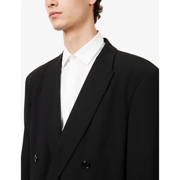 Giorgio Armani Single-breasted Peak-lapel Virgin-wool Suit