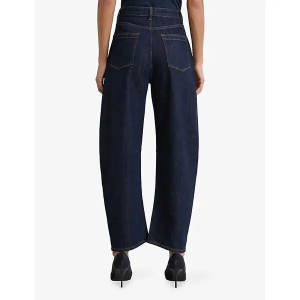 REISS Barrel-leg Denim Jeans