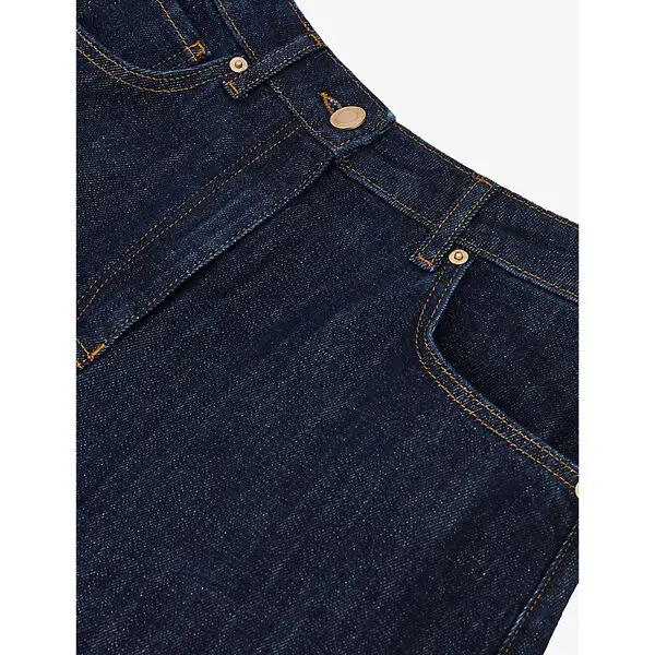 REISS Barrel-leg Denim Jeans