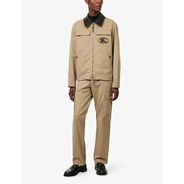 Burberry Logo-embossed Cotton Jacket