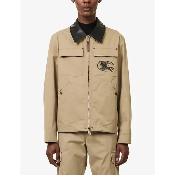 Burberry Logo-embossed Cotton Jacket