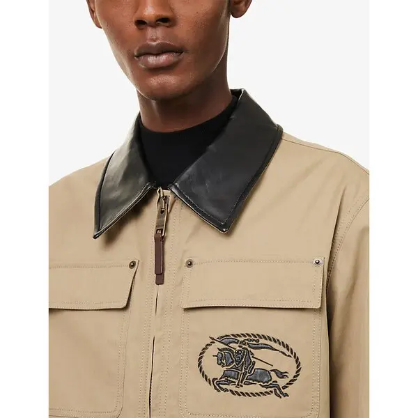 Burberry Logo-embossed Cotton Jacket