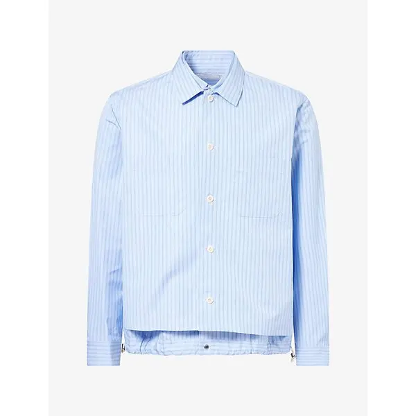 Sacai Striped Cotton-blend Shirt