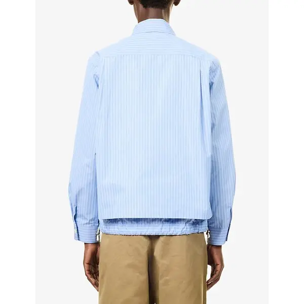 Sacai Striped Cotton-blend Shirt