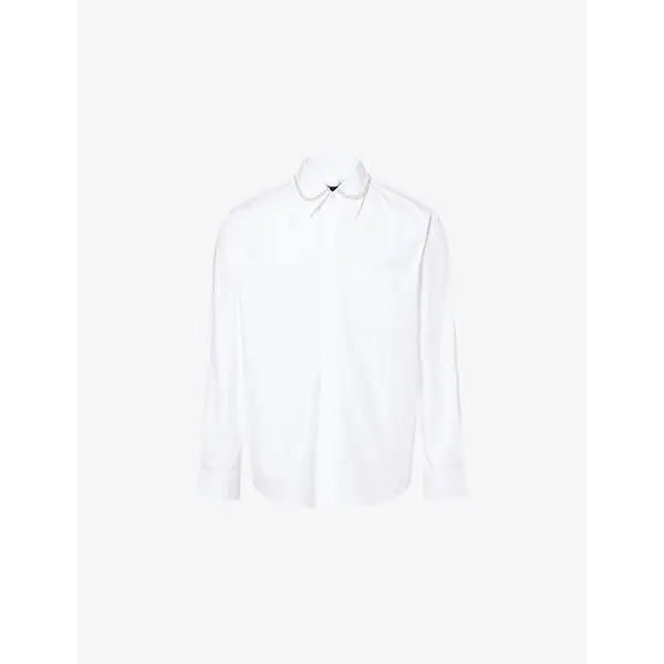 Simone Rocha Pearl-embellished Cotton Shirt