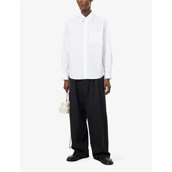 Simone Rocha Pearl-embellished Cotton Shirt