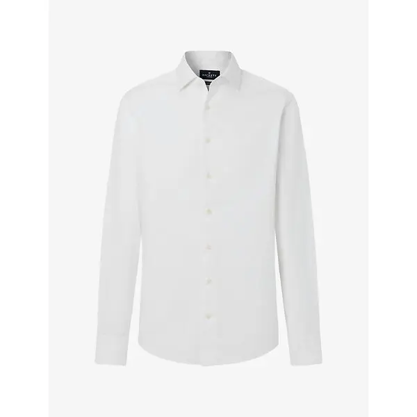 HACKETT Formal Tailored-fit Long-sleeve Cotton Shirt
