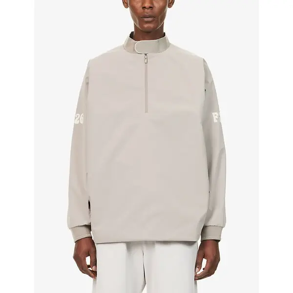 Fear Of God Half-zip Logo-print Soft-shell Track Jacket