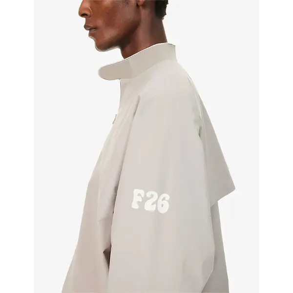 Fear Of God Half-zip Logo-print Soft-shell Track Jacket