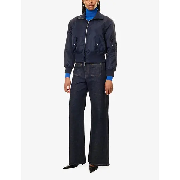 THE FRANKIE SHOP Storm Cropped Bomber Jacket