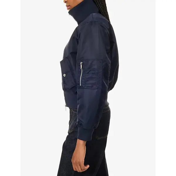 THE FRANKIE SHOP Storm Cropped Bomber Jacket