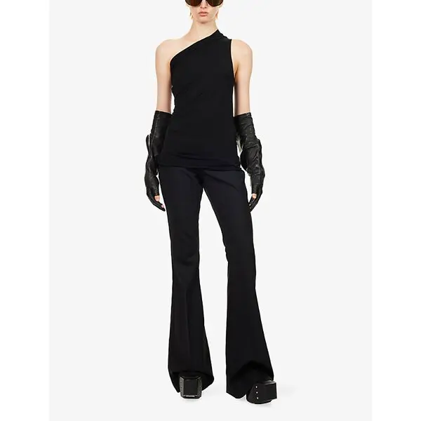 Rick Owens Asymmetric Stretch-jersey Tank Top