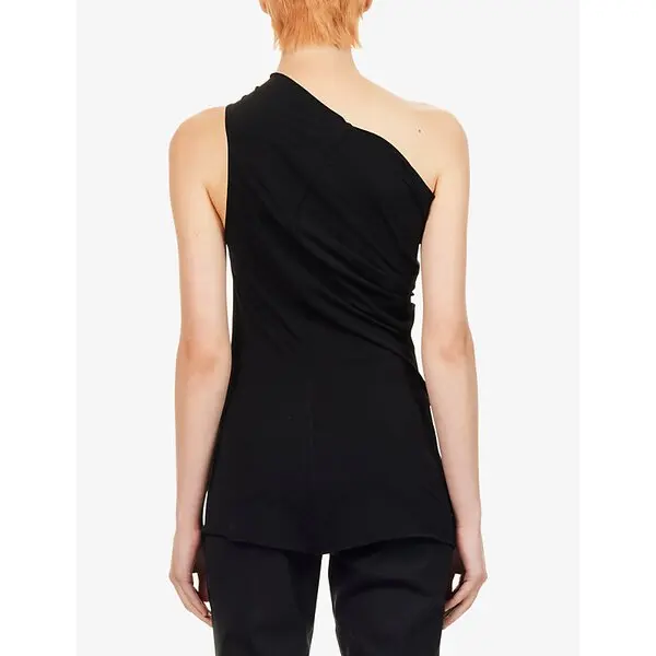 Rick Owens Asymmetric Stretch-jersey Tank Top