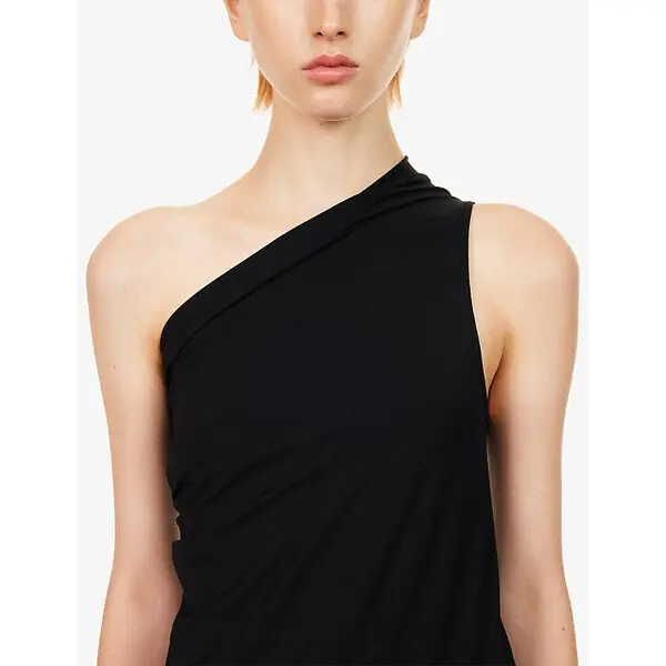 Rick Owens Asymmetric Stretch-jersey Tank Top