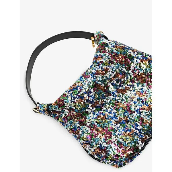 BOVENUE Sequin-embellished Clutch Bag - Multicolour