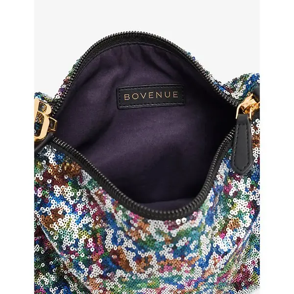 BOVENUE Sequin-embellished Clutch Bag - Multicolour