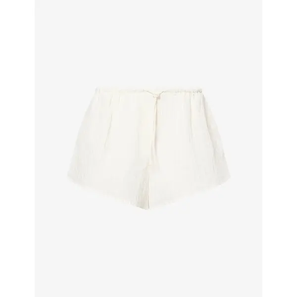 Dissh Casey Crinkle Cotton-blend Shorts