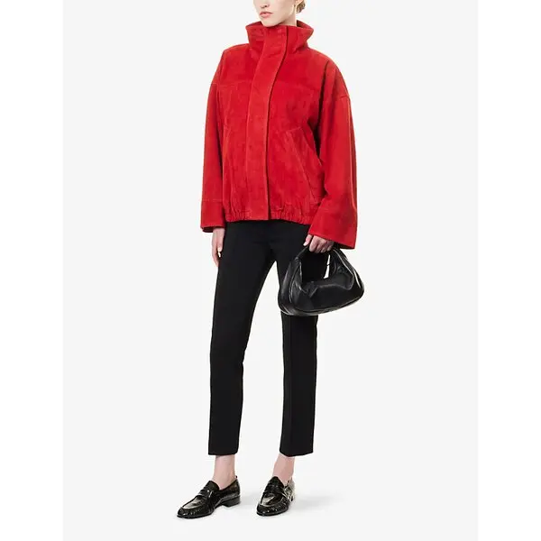 ROHE FRAMES Pintuck Pleat Cigarette Leg Woven Trousers