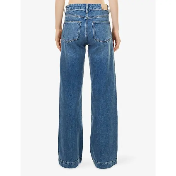 Paige Leenah Patch Pocket Wide Leg Jeans