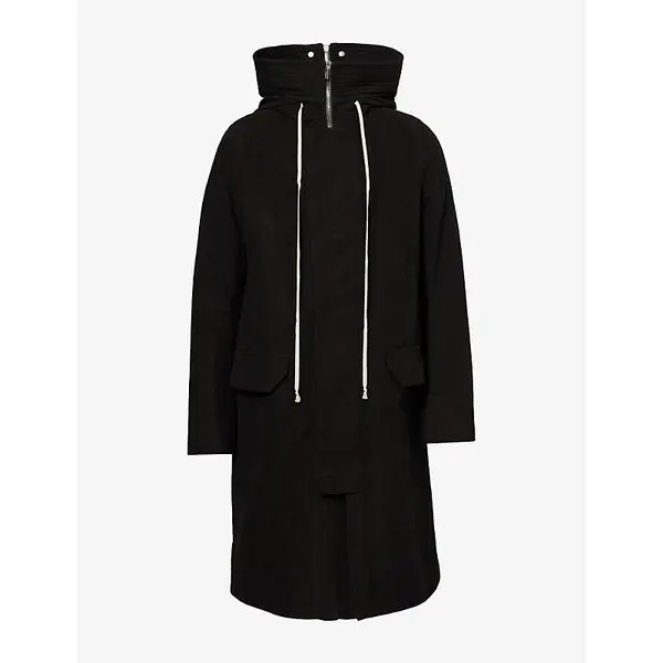 Rick Owens Longline Hooded Cotton Parka