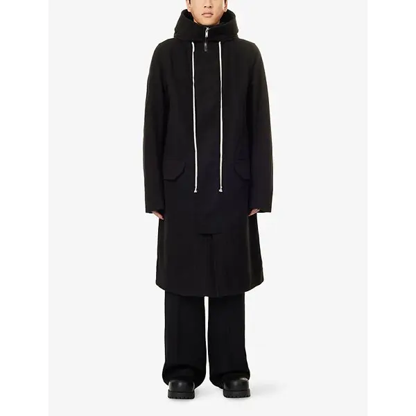Rick Owens Longline Hooded Cotton Parka