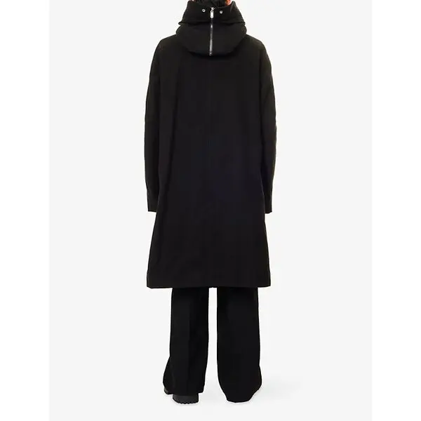 Rick Owens Longline Hooded Cotton Parka